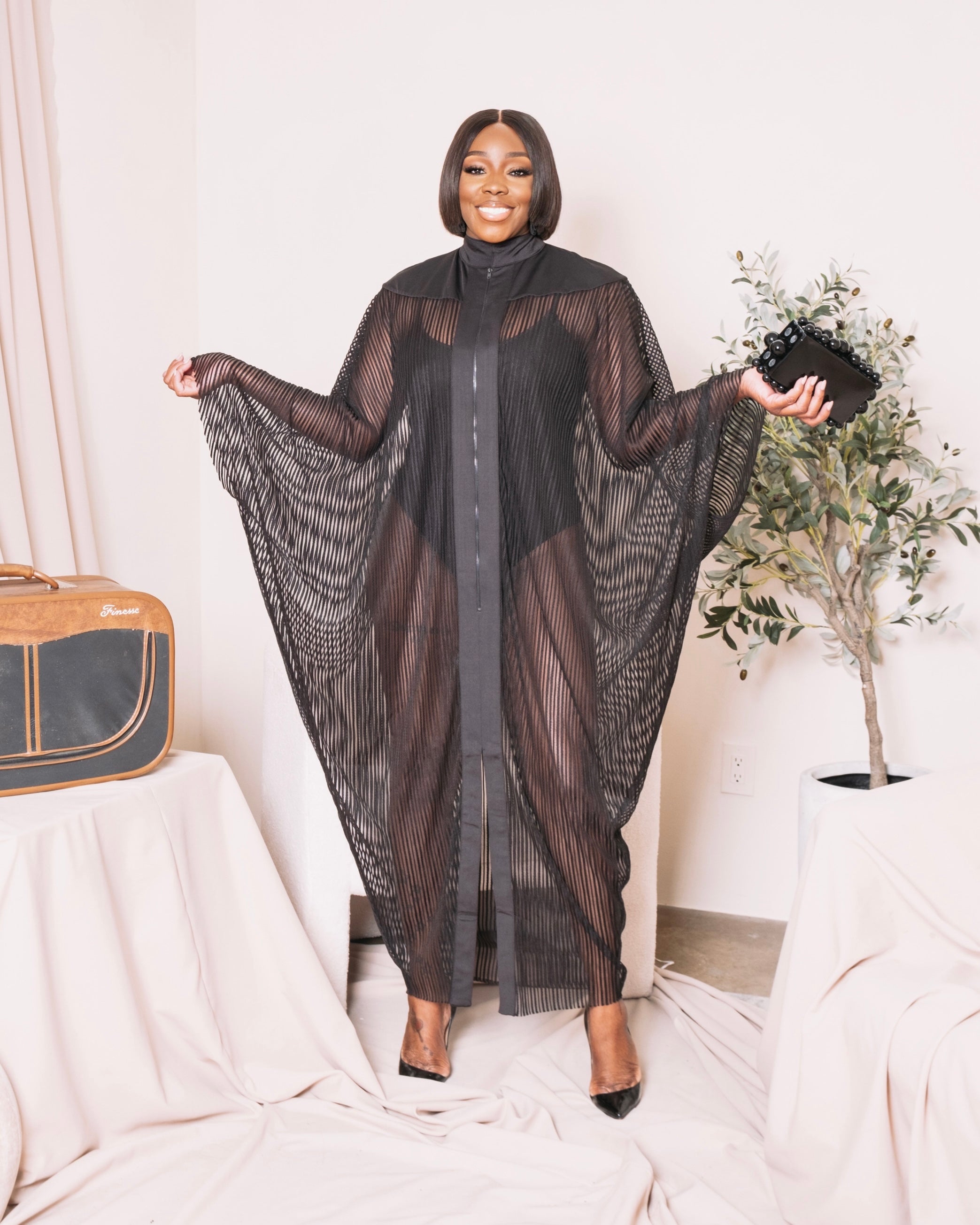 LOOK 775 CAPE GOWN – SOIGNEE BY SHANA COLE